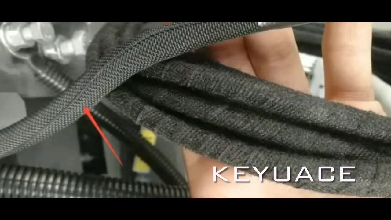 Mzf- High Quality Self Coiling Split Fabric Braided Sleeves For ...