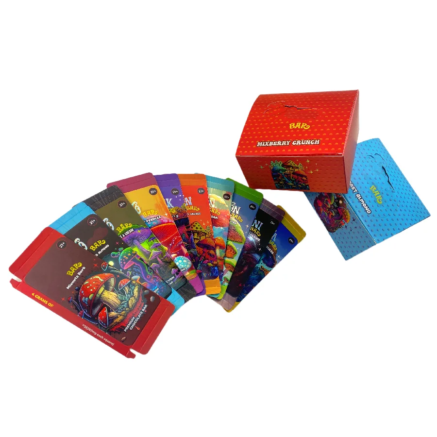 Custom Trippy Treats Magic Mushrooms Cookie Cream Shroom Chocolate Bar ...