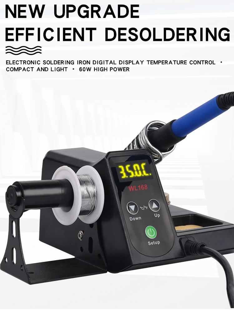 Portable Mini Lead Free Digital Display 60 Watt Soldering Station For ...