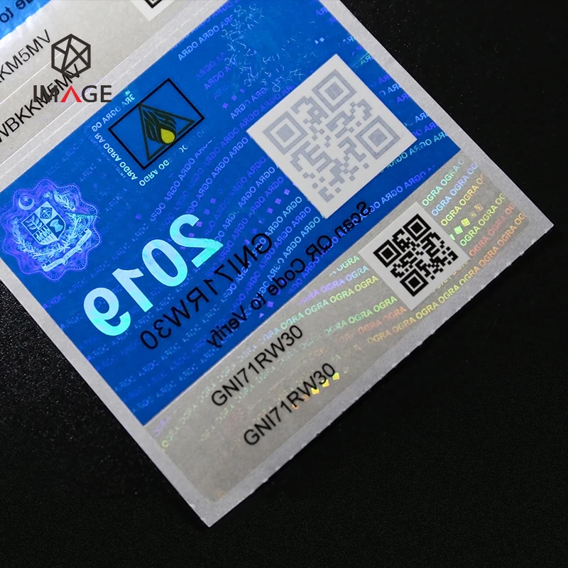 Holographic Windshield Labels with RFID Chip - Custom Size