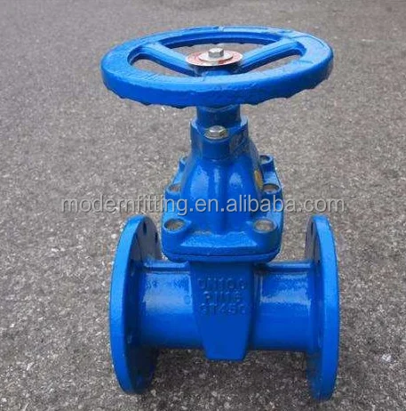 DN100 Flanged Ductile Iron Resilient Seated ANSI Forged Steel Gate ...