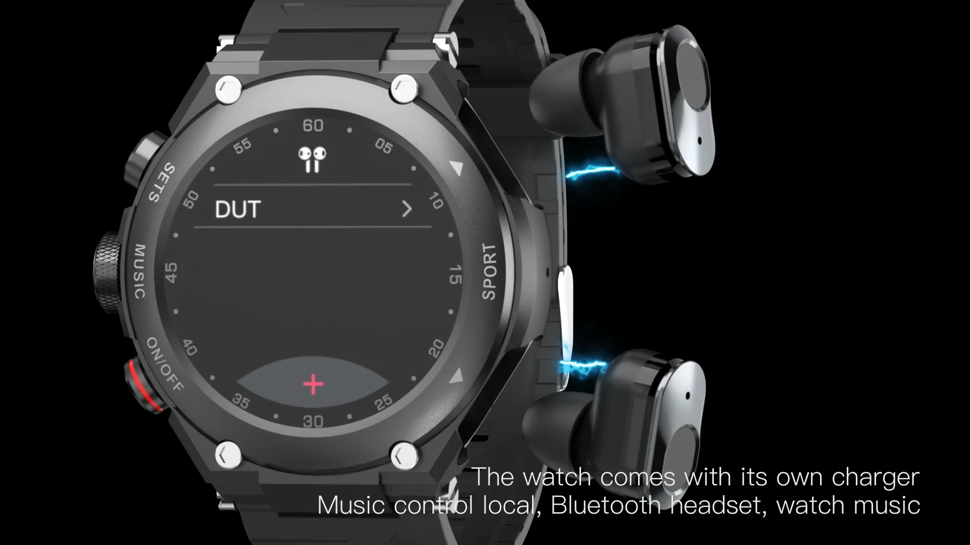 T92 Smart Watch Bracelet 2 In 1 Tws 1.28-inch Full Touch Screen 470mah ...