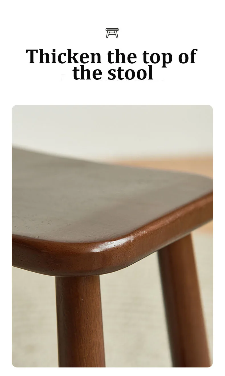 Wooden Stool For Kids Living Room Solid Hard Wood Mini Stool Simple ...