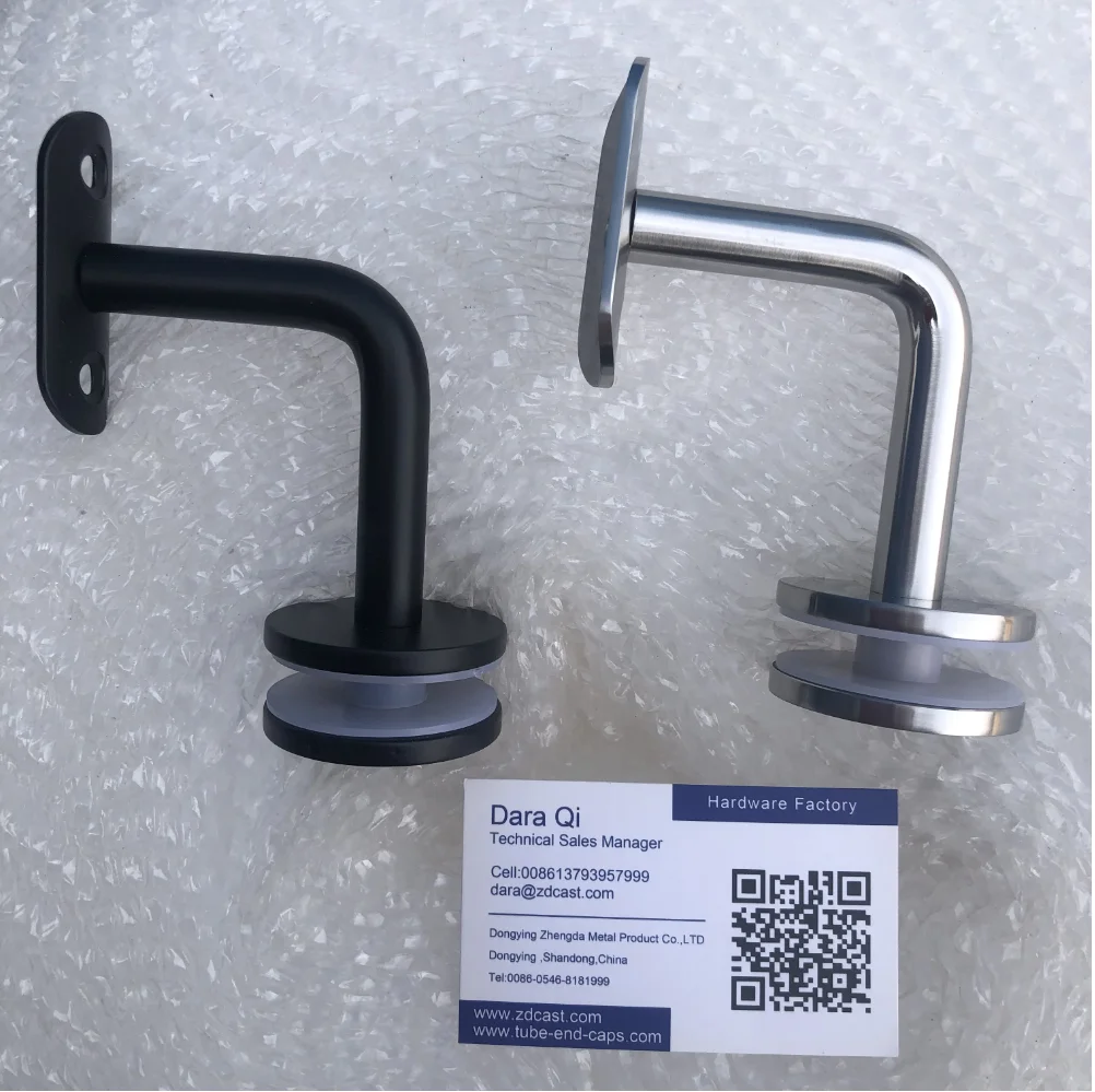 Modern Stairs Stainless Steel Handrail Balustrade Glass Bracket Wall to ...