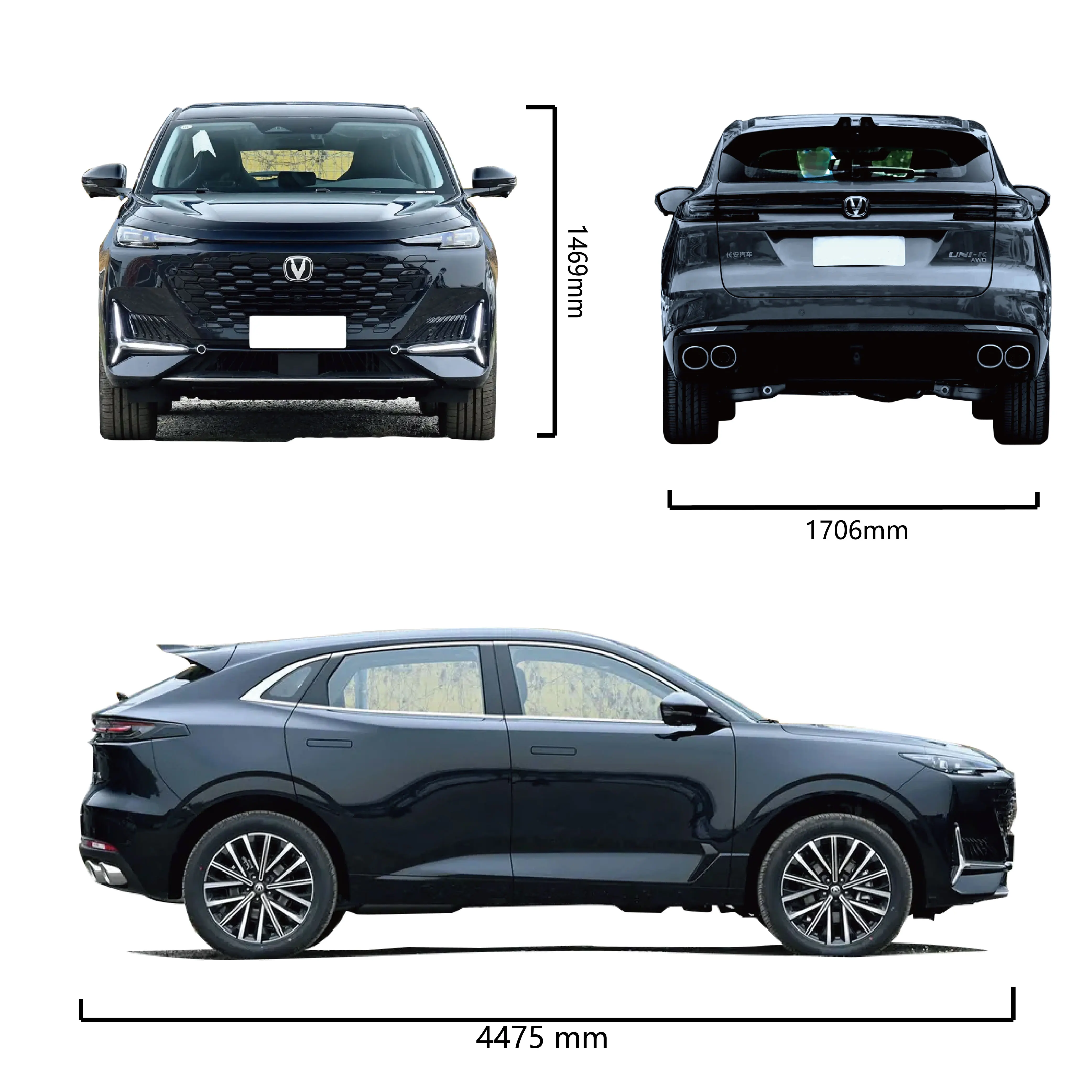 China Changan Unik 2021 Luxe 2022 Uni-k 5-seat Suv Used Hybrid Car 2.0t ...