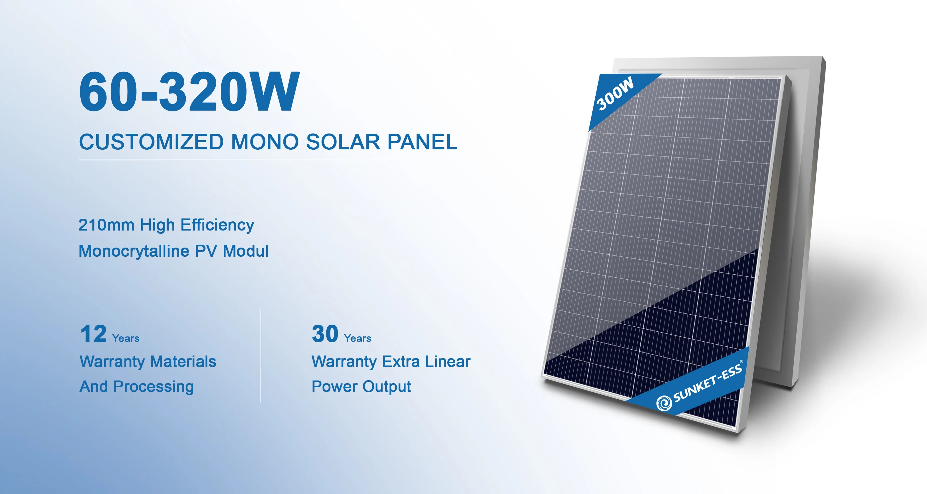 Solar Panel Bifacial 200 WP - Customized Power Solutions