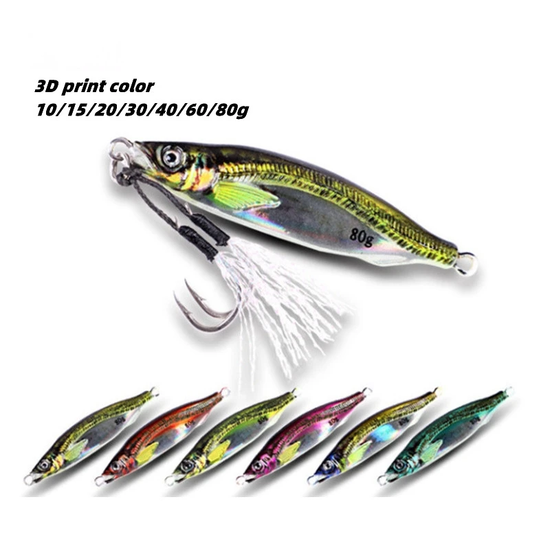 Metal Jigging Lead Fish Slow Pitch Jigs 10g 15g 20g 30g 40g Casting Shore Metal Jigging Lure ...
