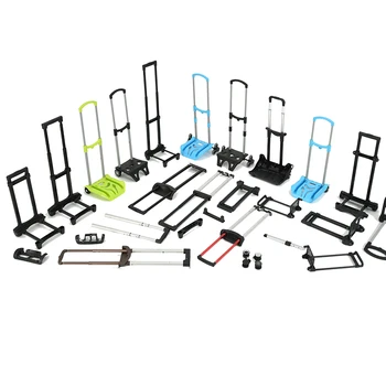 Custom Suitcase Accessories Retractable Suitcase Handle Aluminium Pull ...
