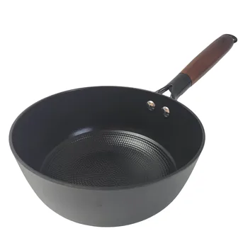 Honeycomb Cast Iron Milk Pot Non Stick Die Casting Frying Pans With ...