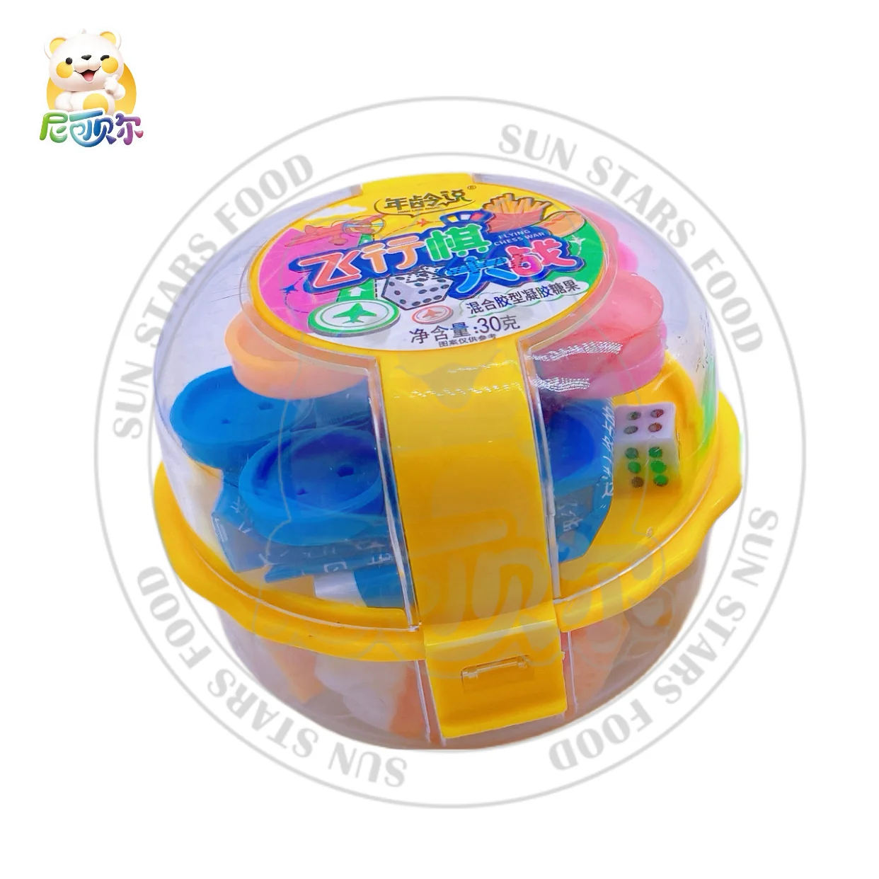 Unisex Funny Pvc Toy Flying Game Chess With Sweet Juicy Soft Candy ...