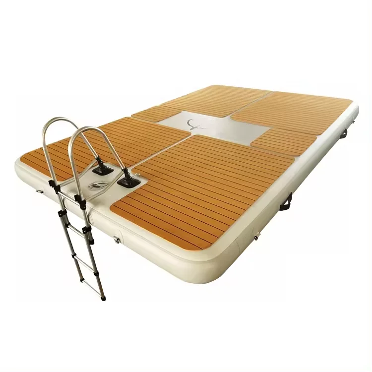 Big Size Outdoor Foldable Inflatable Drop Stitch Dock Floating Water ...