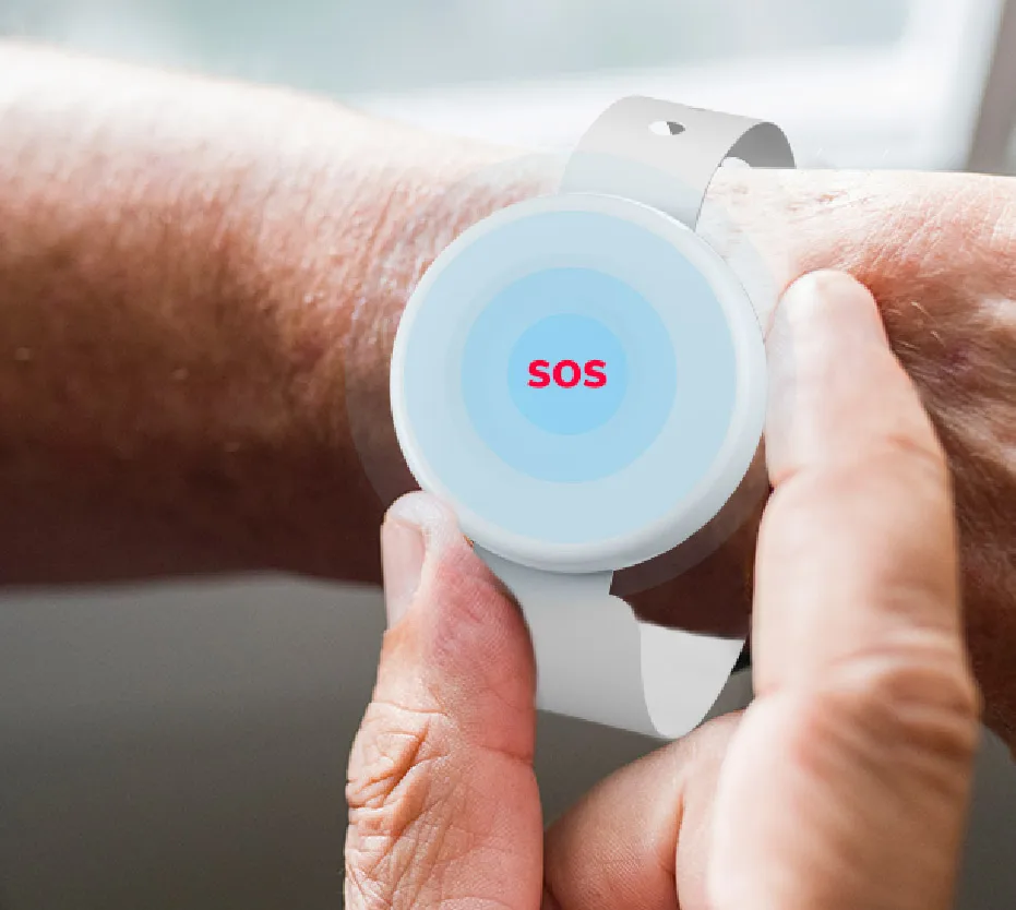 Employee Tracking Badge Bluetooth Accelerometer Ble Panic Alarm Medical ...