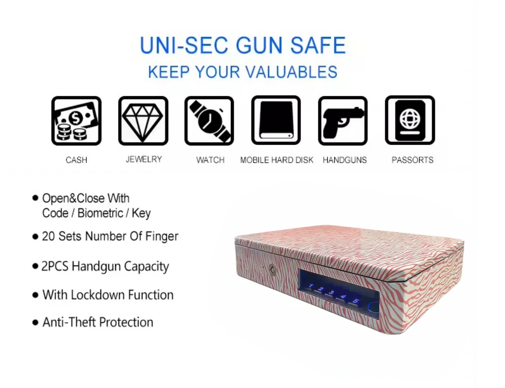 Waterproof Fireproof Anti-theft Key Electronic Digital Safe Fingerprint ...