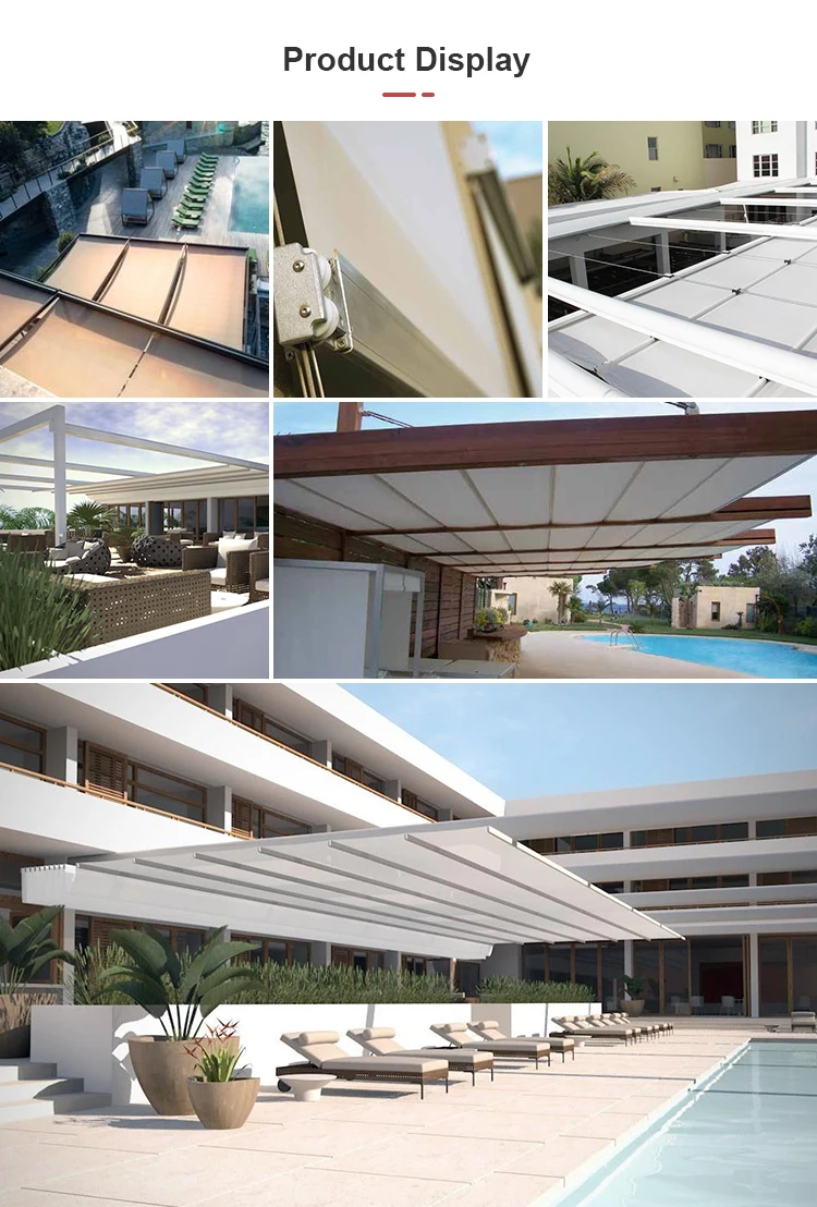 Adjustable Retractable Aluminum Roof Pergola Pergola Bioclimatica Pvc ...