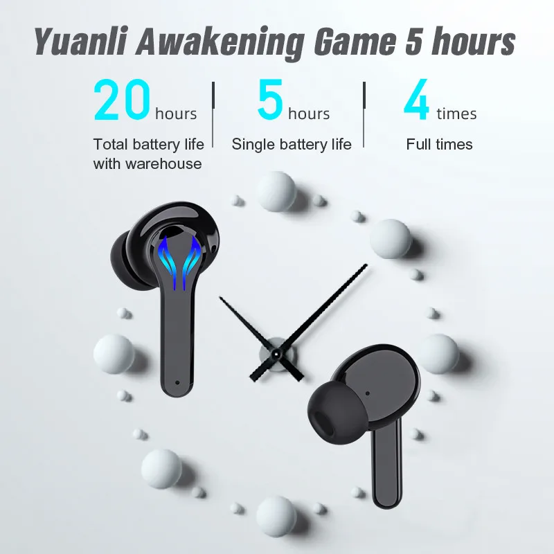 Gaming TWS Earbuds - True Wireless Stereo with LED Lights