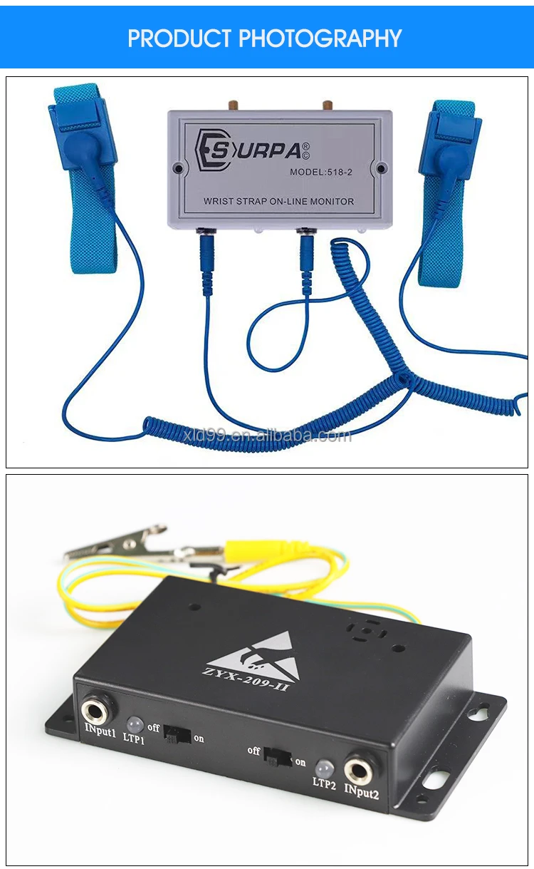 Esd Wrist Strap Monitor Surpa 518 2 Antistatic Wristband Online Esd Wrist Strap Monitor Buy