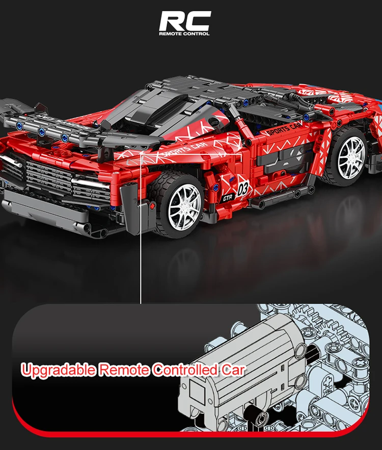 WOMA TOY Student STEM Personalized RC Car Building Blocks