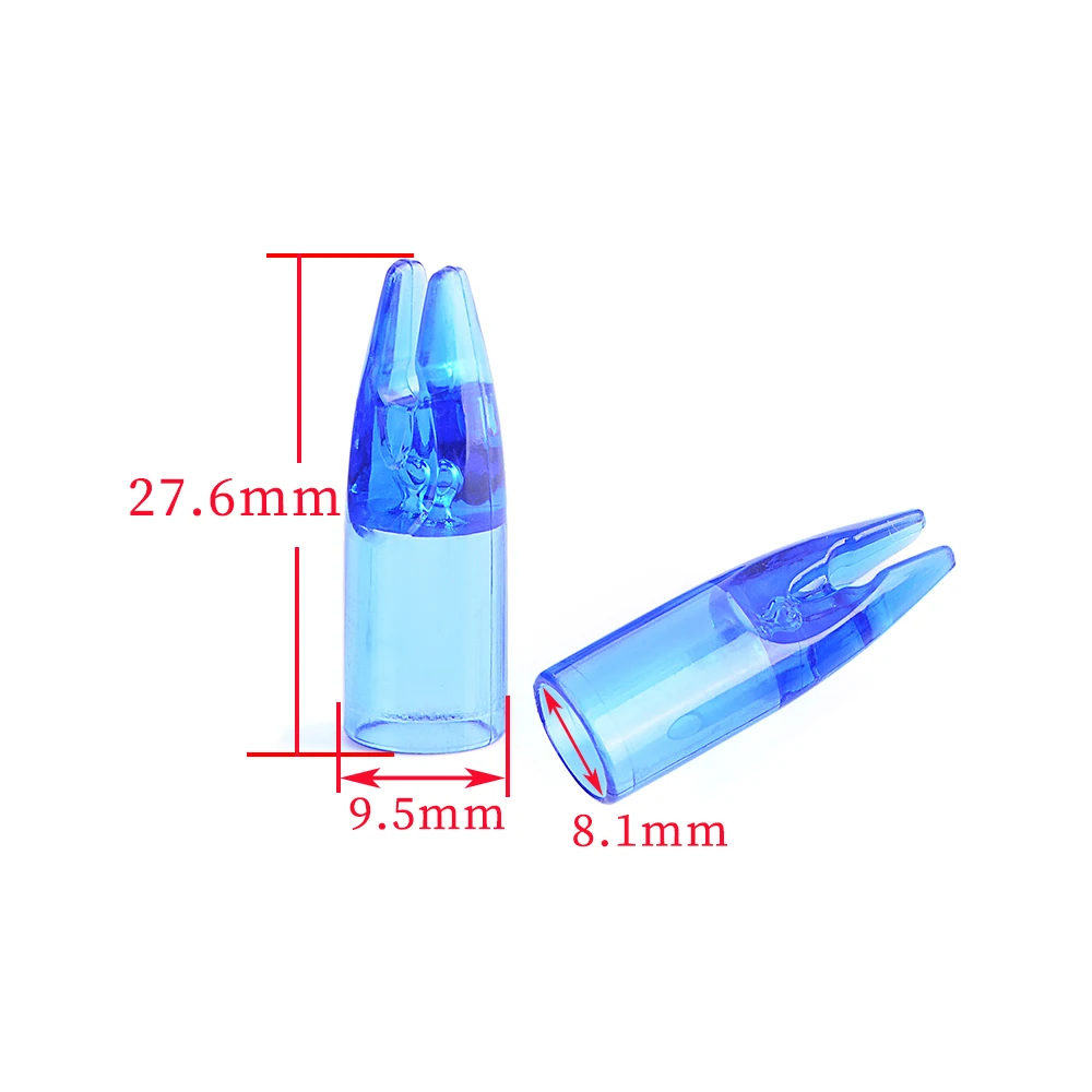 Archery Plastic Arrow Nock Tail Nock Pin Hunting for OD8mm Wood Bamboo ...