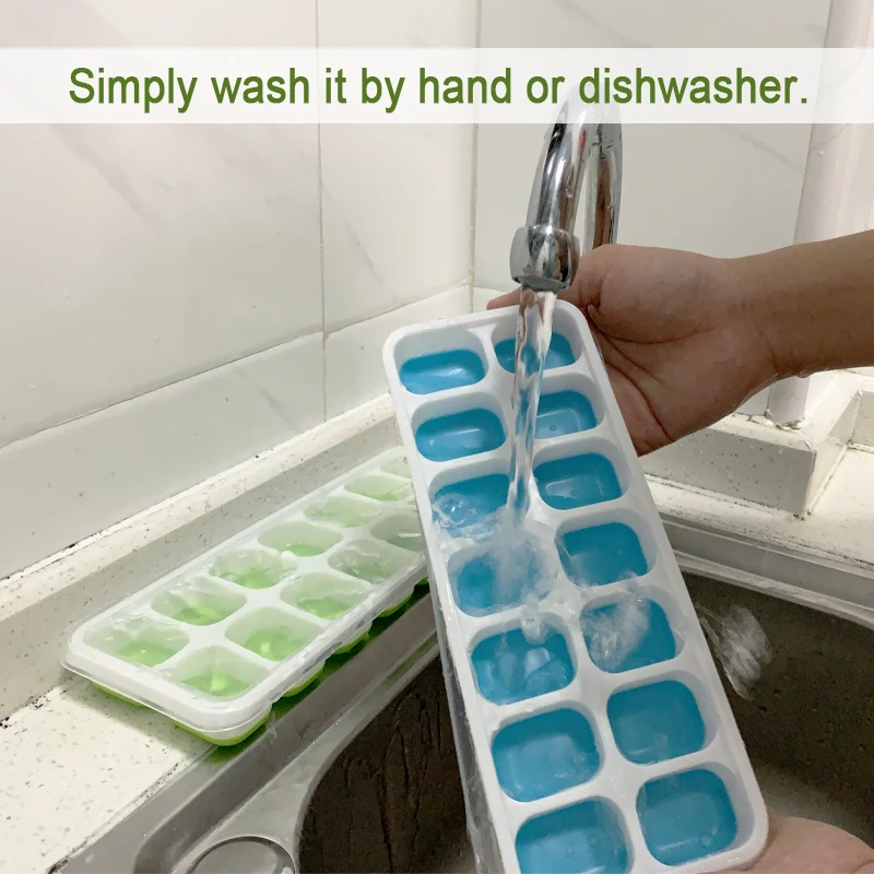 Raybin 4 Pack Custom Ice Mold Ball Logo Portable Mini Silicone Ice Cube ...