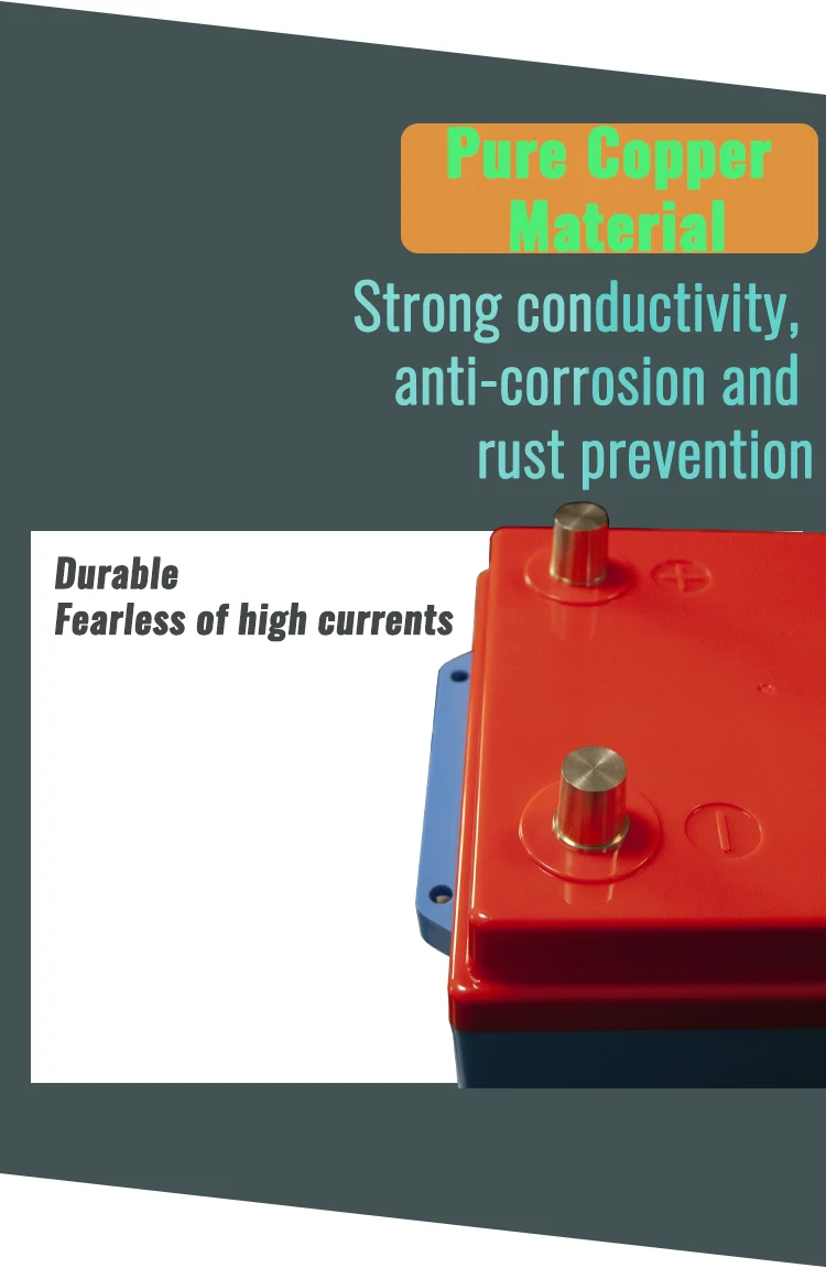 High Current Connector Customizable Brass M8 Studs Battery Power ...