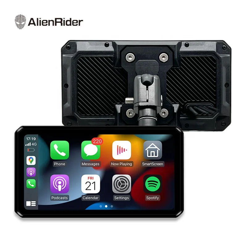 Alienrider M2 Pro Motorcycle Carplay Navigation Android Auto Dual ...