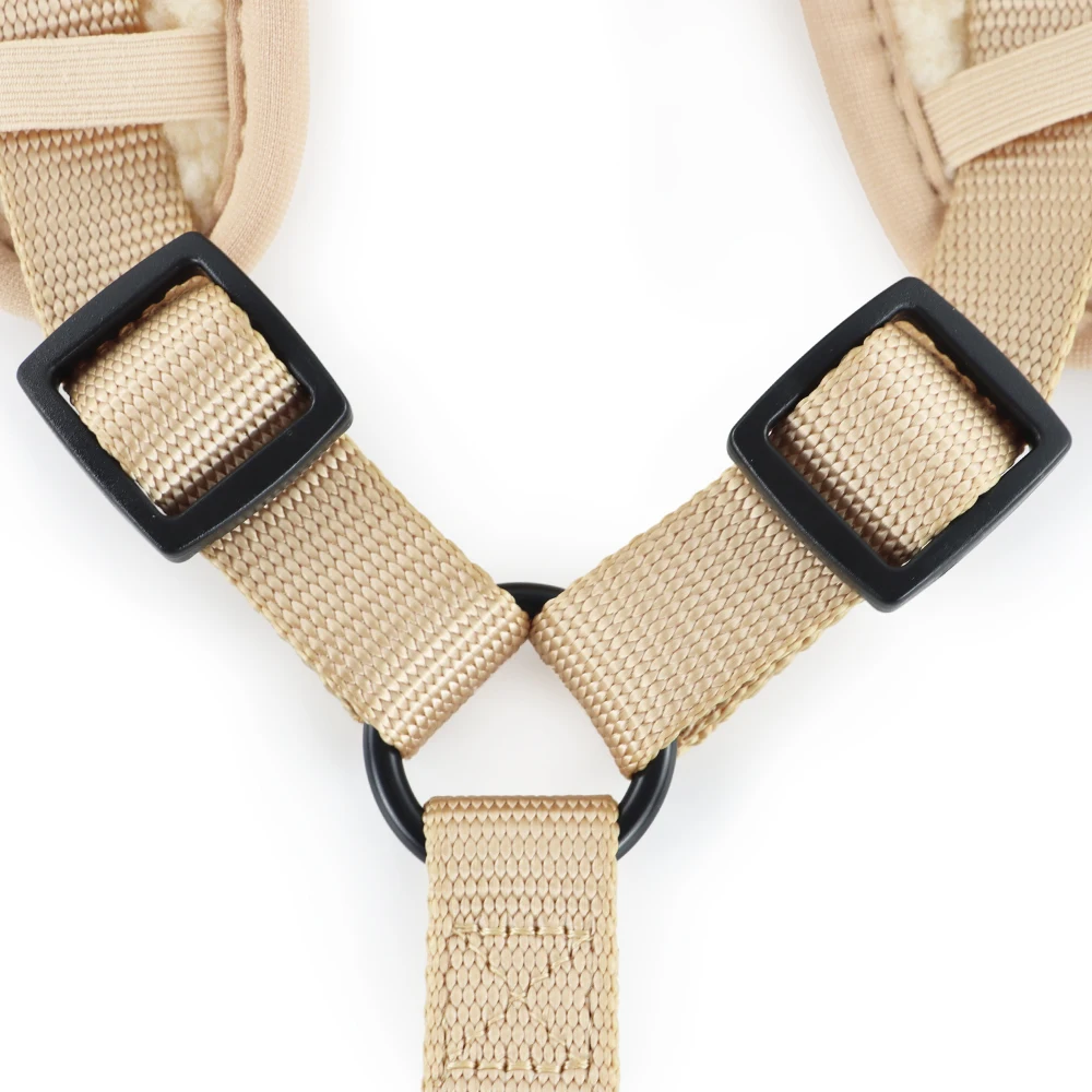 Luxury Teddy Fabric Fleece Dog Harness Set - Designer Personalized