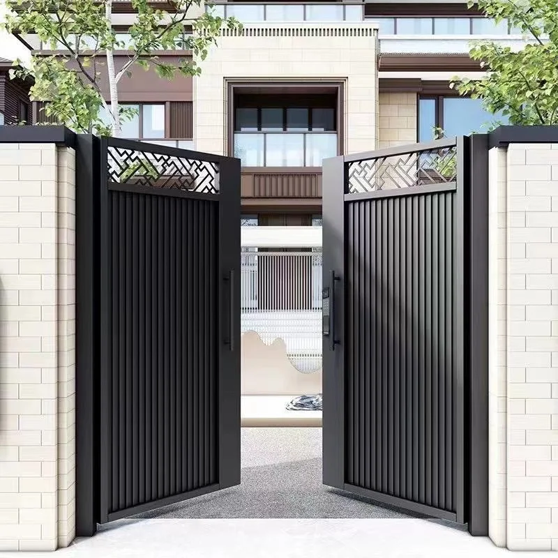 Customized Aluminium Swing Gate for Courtyard Garden Security