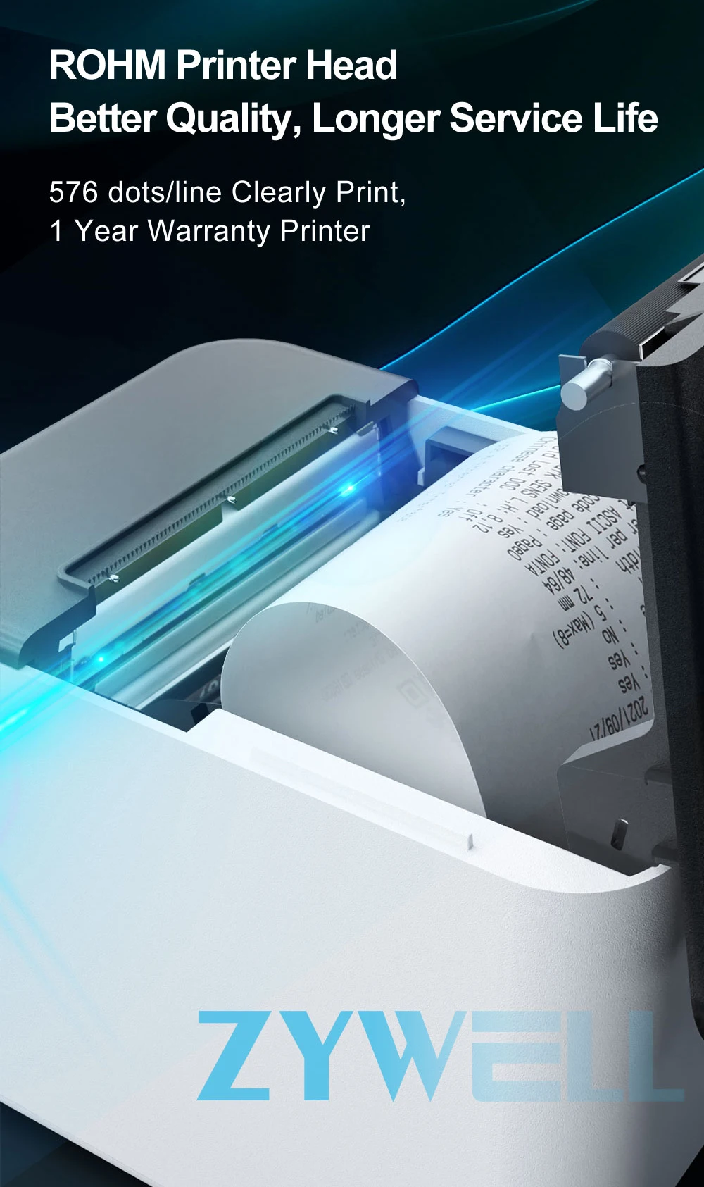 Small Wifi Thermal Printer 80 Receipt Print Thermal 80mm Restaurant ...