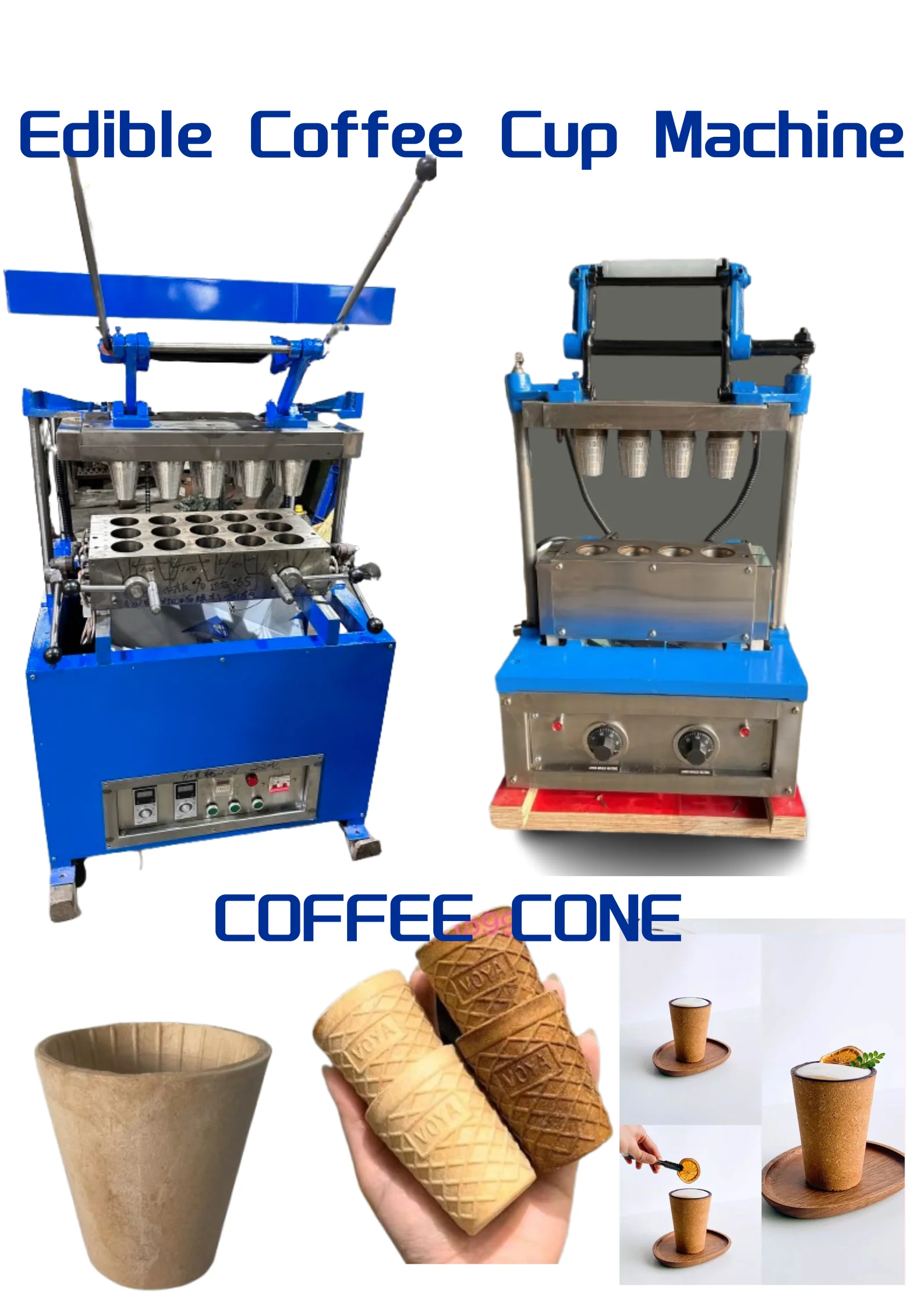 Edible Coffee Cups & Cone Waffles - Perfect for Coffee Lovers