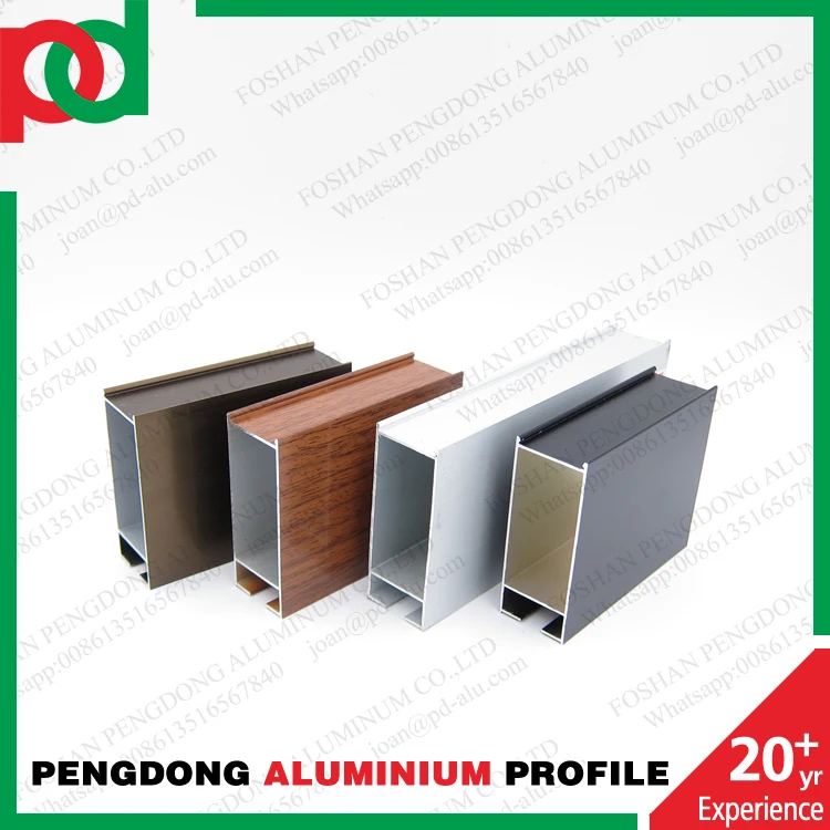 Aluminium Profiles Wooden Color For Windows And Doors Serie25 - Buy ...