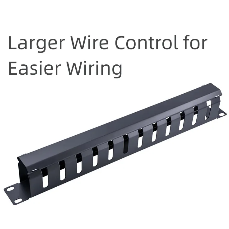 Blank Patch Panel 24 Port Cat5e Network Cable Management Kits 19 Inch ...