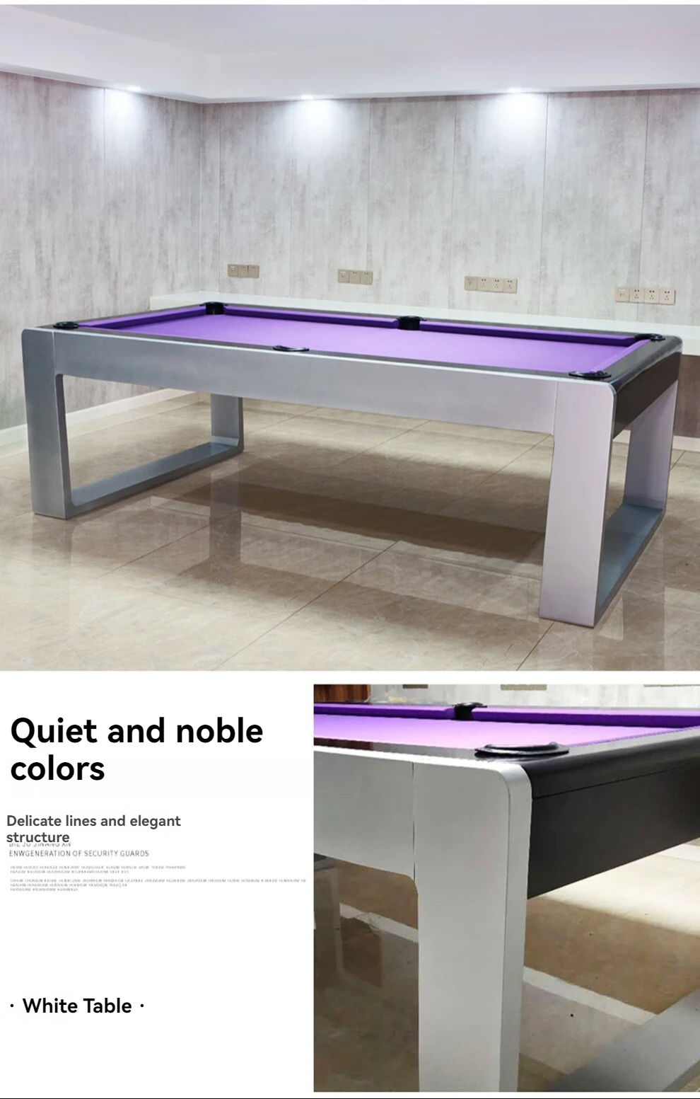 BC-12 Modern Solid Wood Pool Table with Cue Billiards Set| Alibaba.com