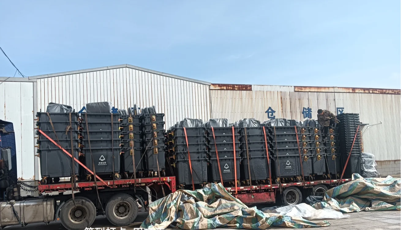 1100L Outdoor Galvanized Steel Waste Container - Eco-friendly