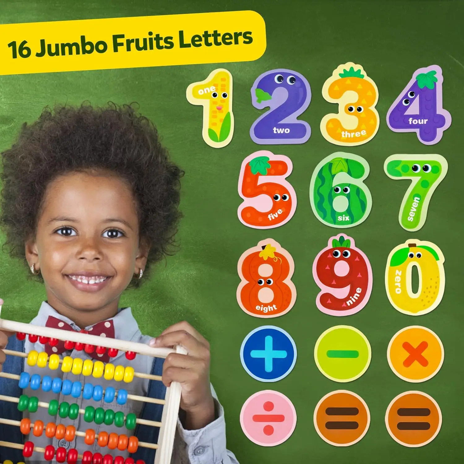 Magnetic Numbers Math Symbols Letter Magnets Educational Learning Tool ...