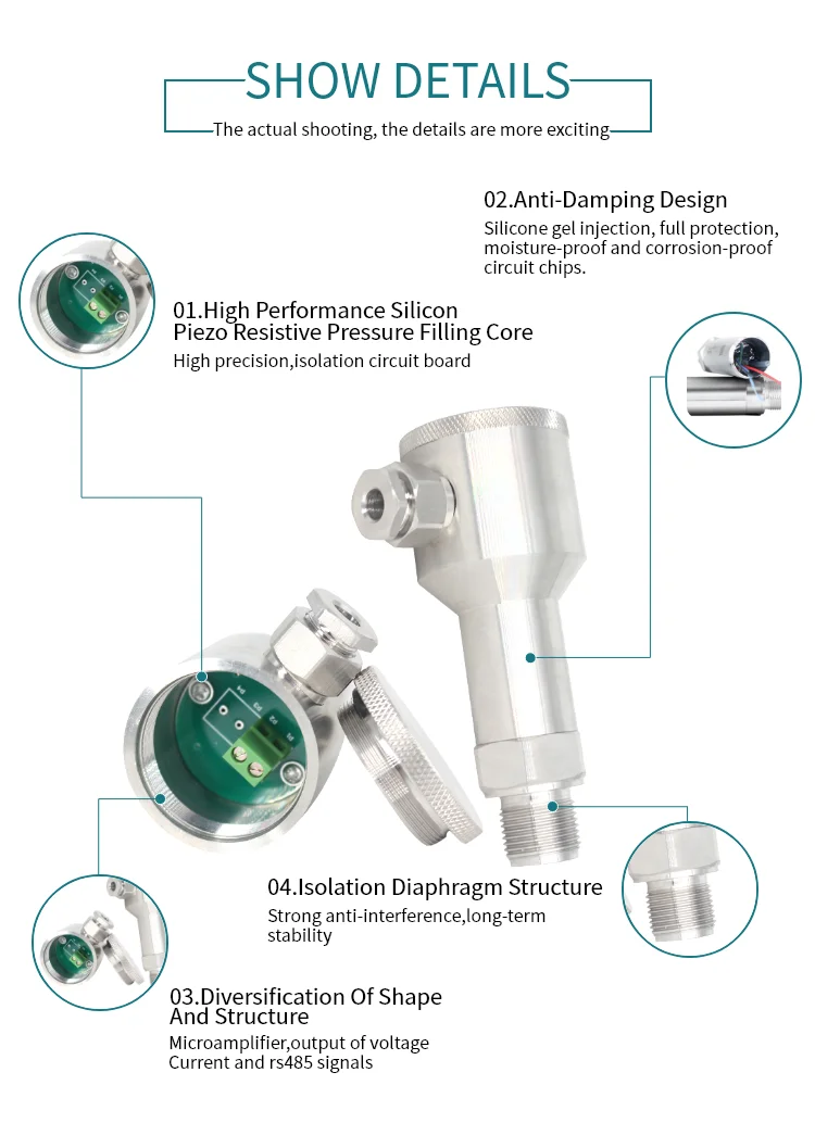 QDW90A Piezoresistive Pressure Transmitter - Stainless Steel