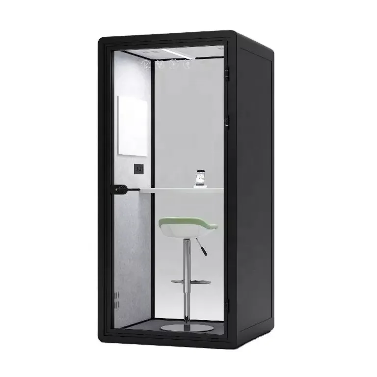 Single office cubicle quiet booths soundproof workplace space pod ...