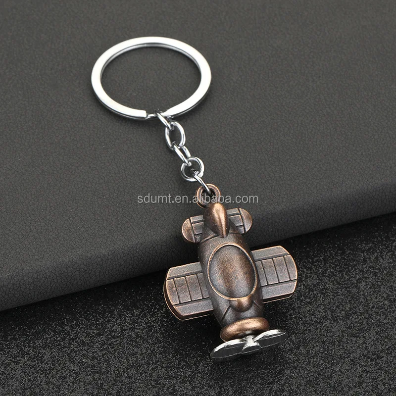 Plane Keychain Customize Airplane Charm Key Chain Cool Antique Fighter ...