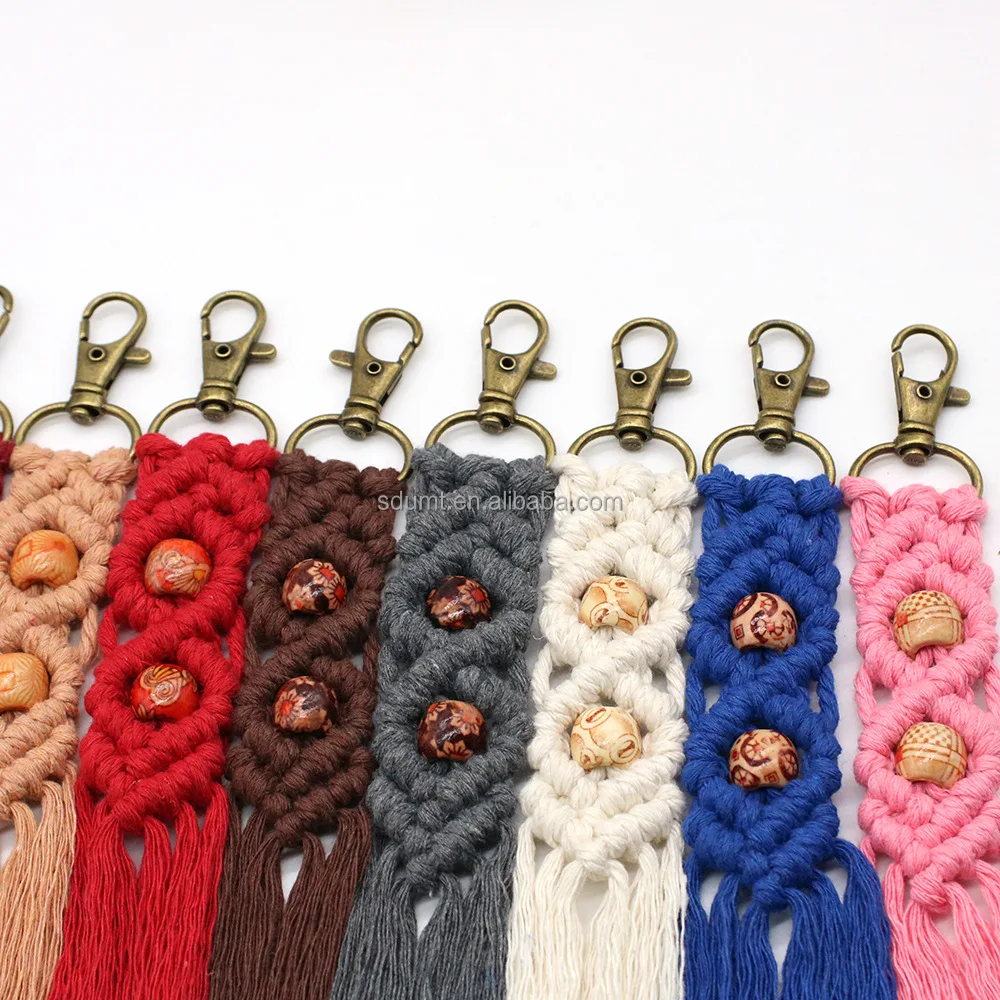 Tassel Keychain Handmade Creative Cotton Thread Keychain Pendant - Buy ...