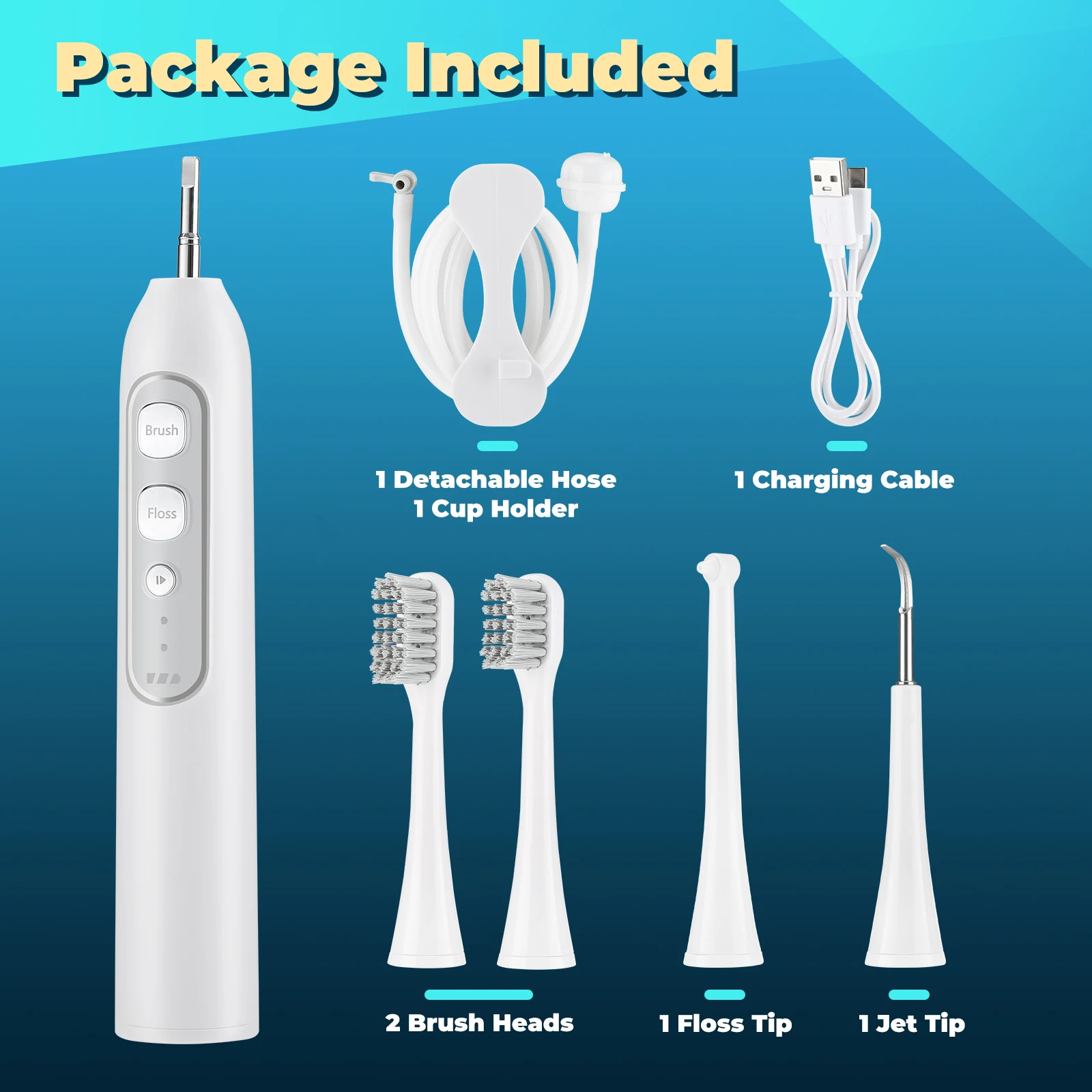 3 in 1 Teeth Cleaning Kit - Cordless Sonic Dental Scaler