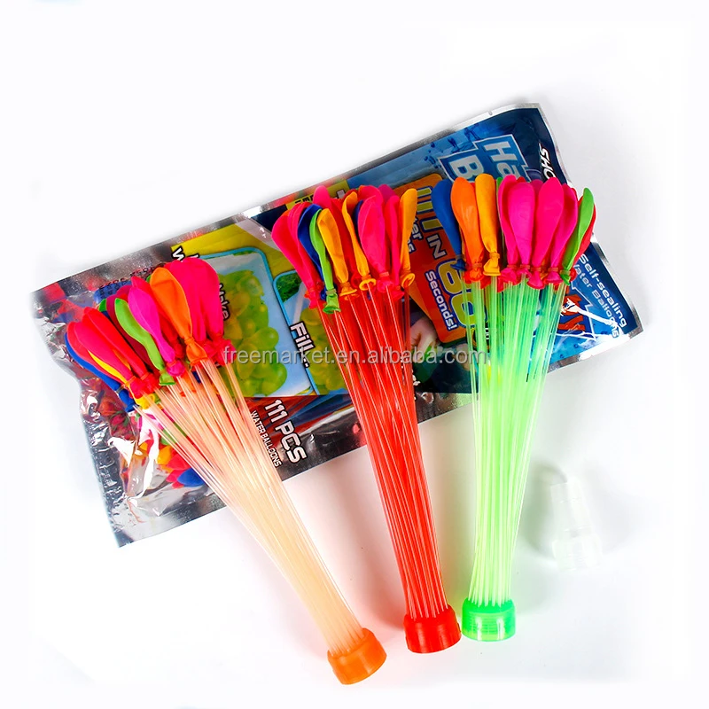 Water Balloons Out Door Games Balloon Latex Neon Magic Quick Fill Bomb ...
