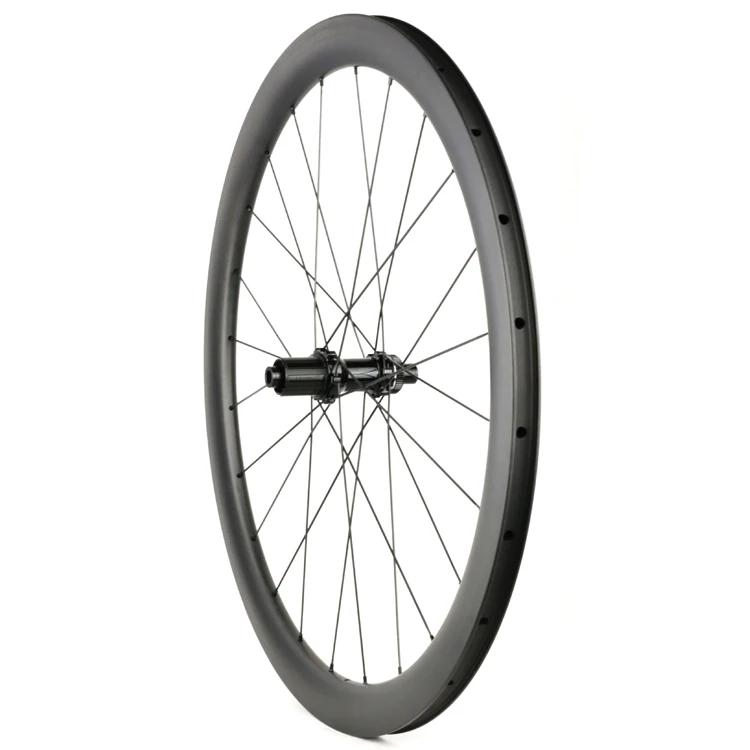 Carbon Wheels Road Bike Wheelset Disc 45mm Clincher Bicycle Wheels 25mm ...