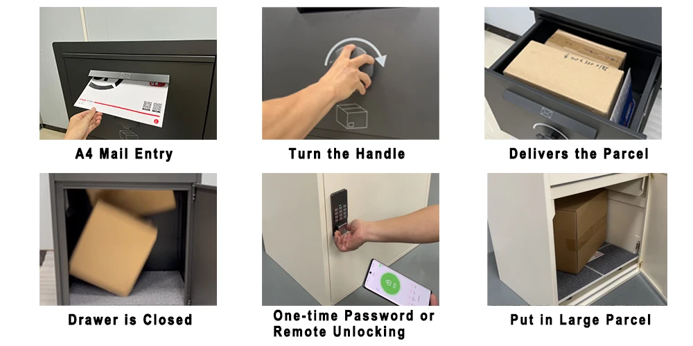 Alibaba.com: JDY Home Outdoor Large Smart Mailbox Metal Parcel Delivery ...