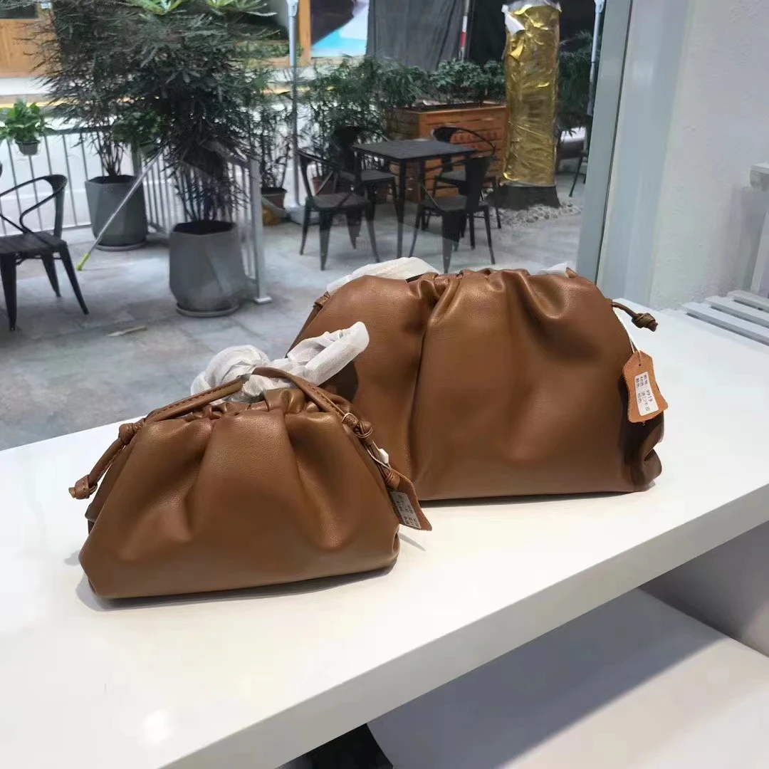 Large Latest Women Genuine Leather Big Cloud Bags Fashion Ladies Clutch ...