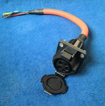 Sae J1772 32a Ev Charging Socket Inlet For Ev Side With 0.5m Wire - Buy ...