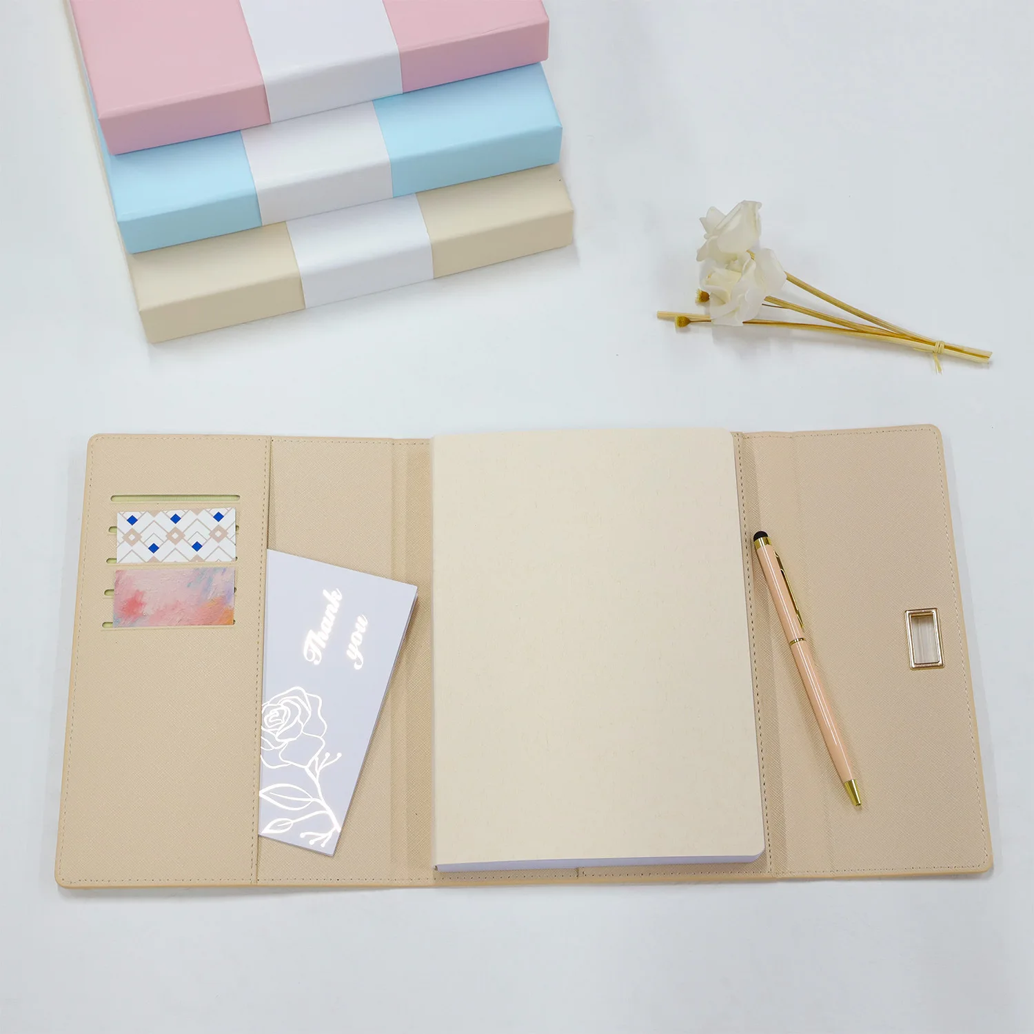 Wholesale New Year 2024 Christmas Promotional Gift Set A5 Leather ...