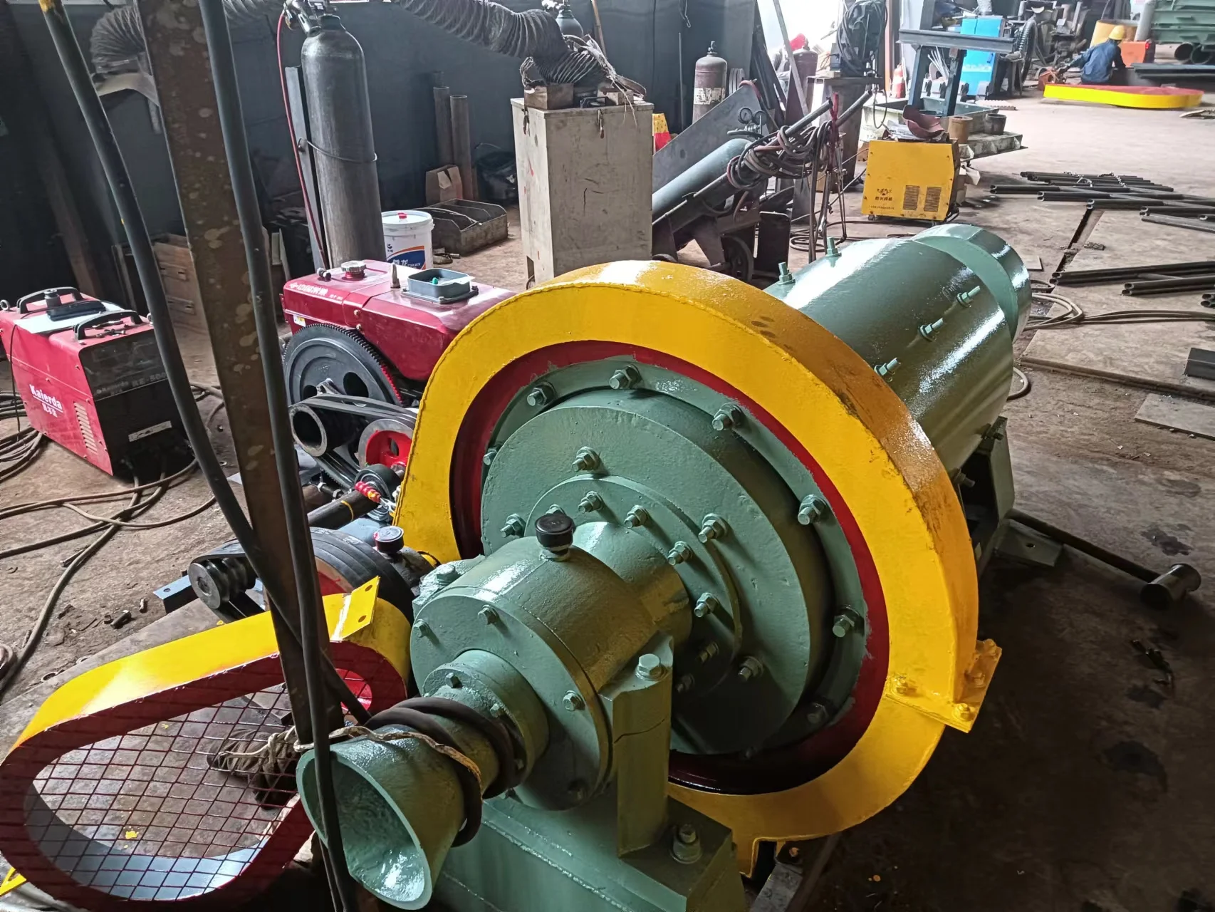 0.5 Ton Diesel Ball Mill Grinding Machine for Mineral for Construction ...