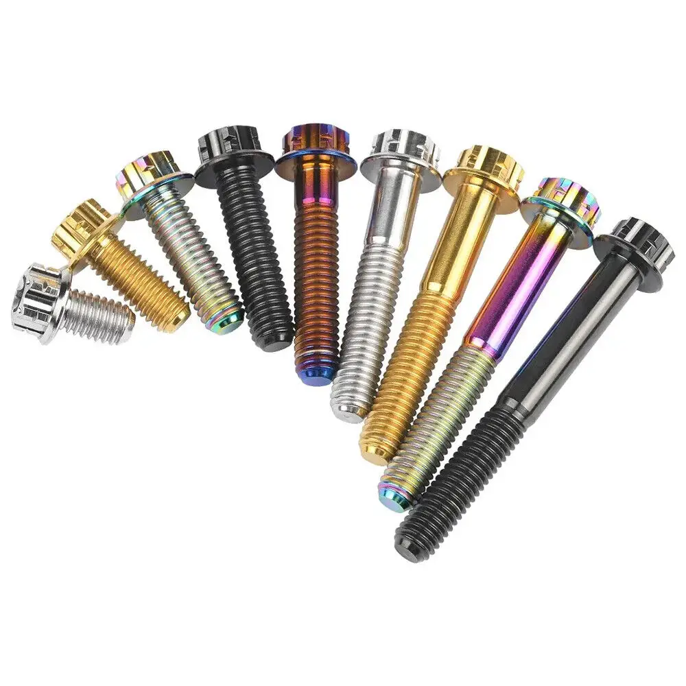 Gr5 M8 M12 M14 Titanium Bolts M5 M10 Hex Torx Socket Head Flanged ...