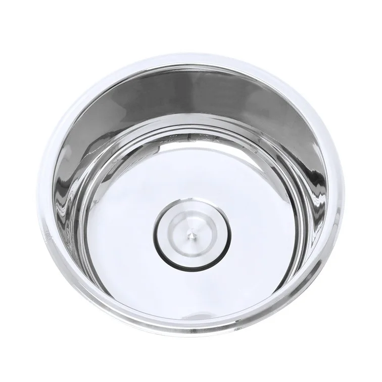 304 Stainless Steel Mini Bar Hand Wash Basin - Round Bowl