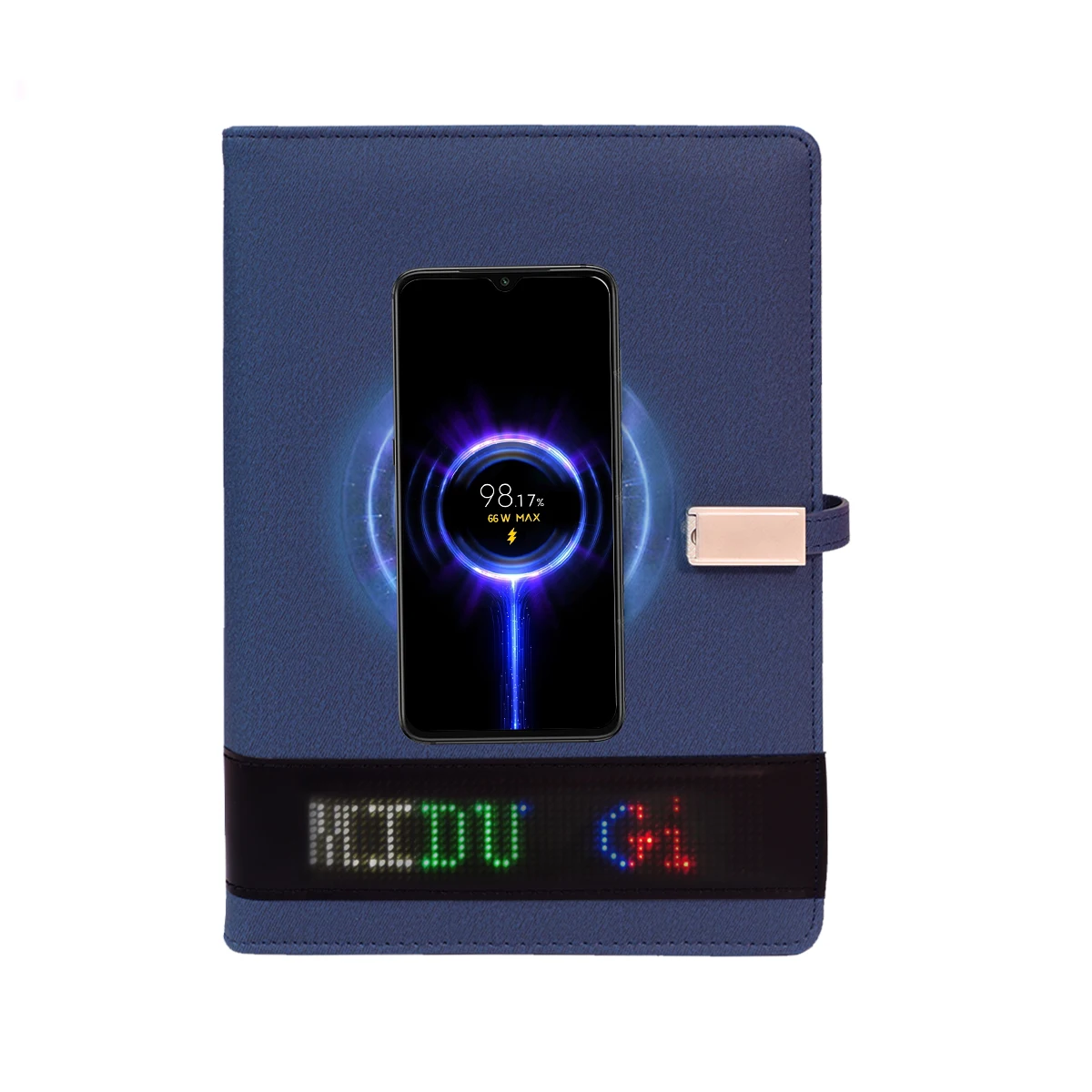 Customize Led Logo A5 8000mah Charger Power Bank Diary Notebook Usb ...