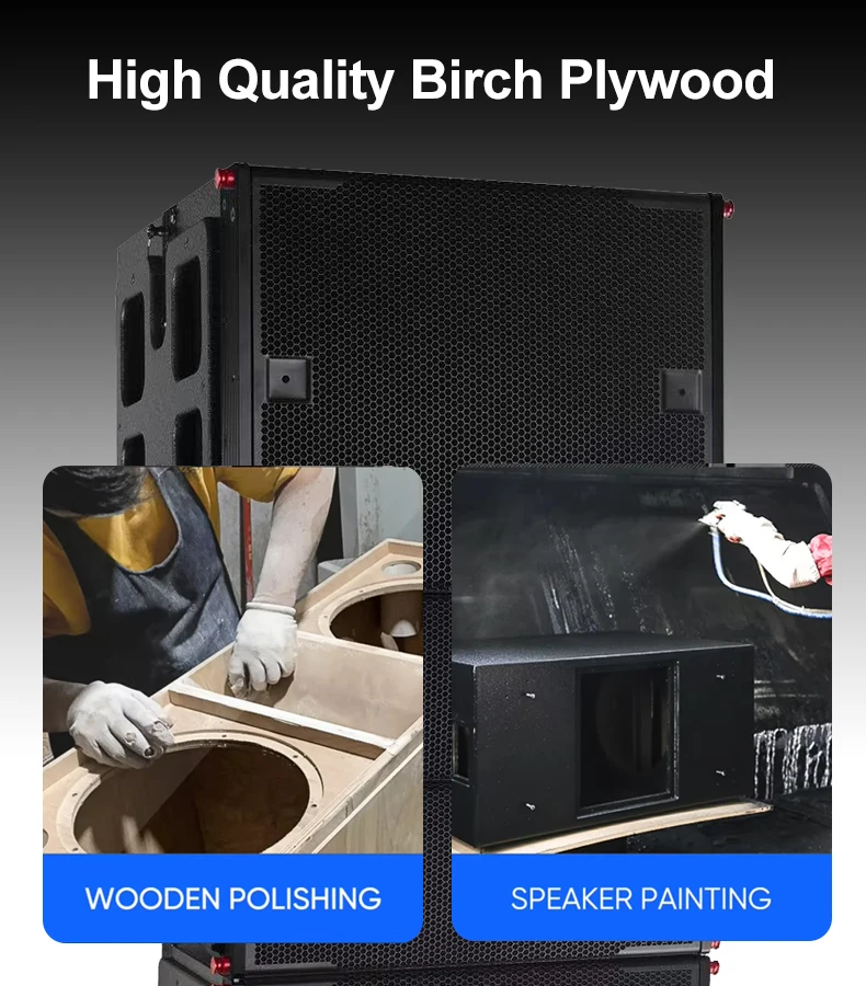 Dual 15 Inch Line Array Speaker System for Outdoor Events